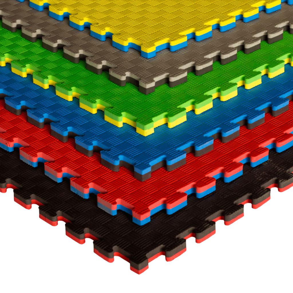 25mm Reversible Jigsaw Mat, Red/Blue - 5 lines model | 25mm Foam Mat ...